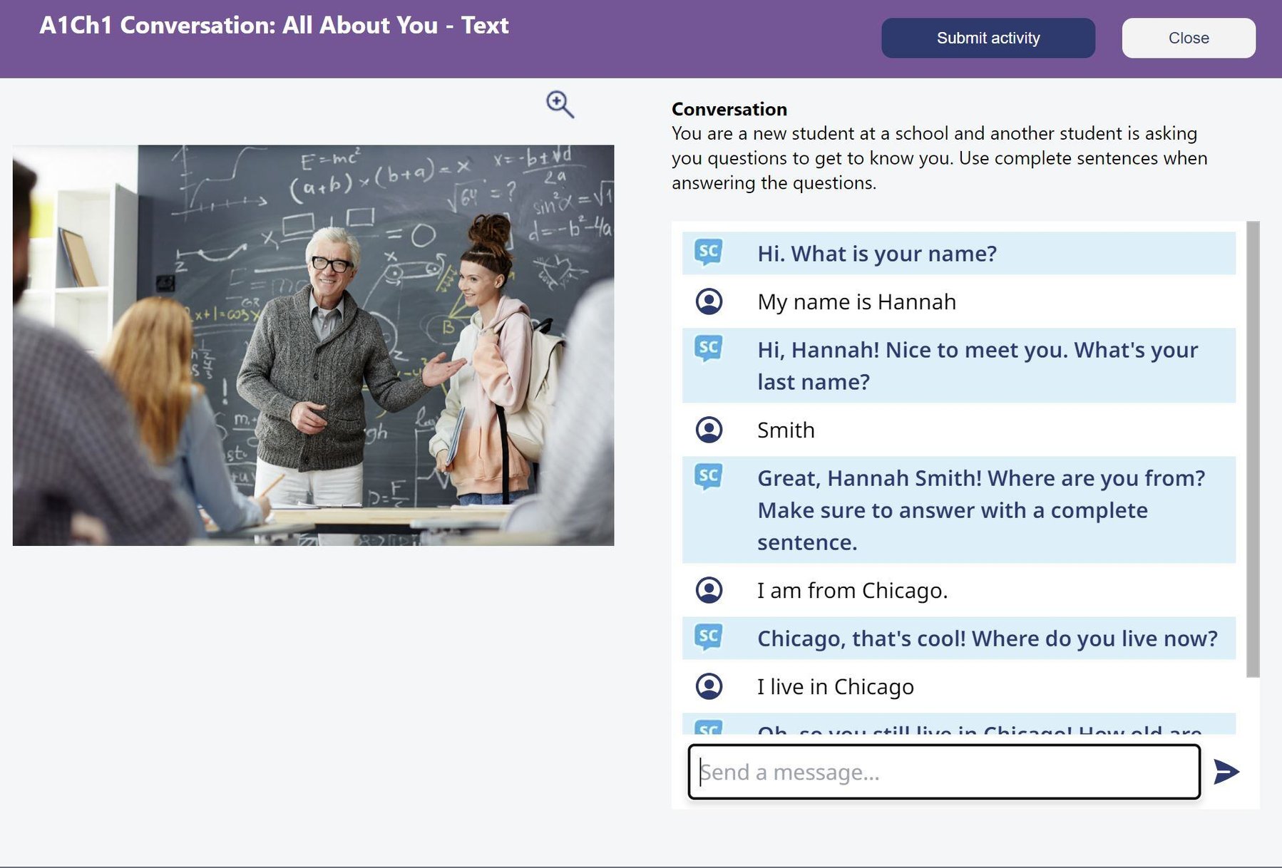 Enhancing English Language Learning with AI Conversation