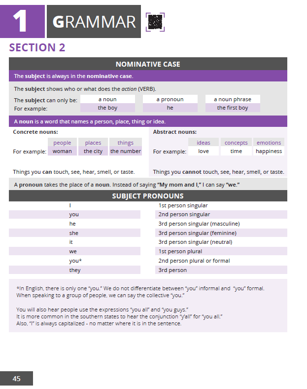 A student book with a digital platform and ESL curriculum